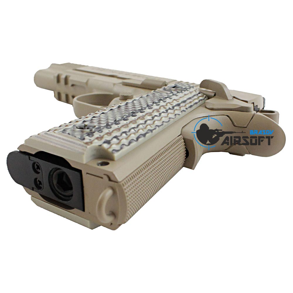 Pistol Airsoft Colt 1911 RAIL GUN DESERT TAN - Airsoft Brasov