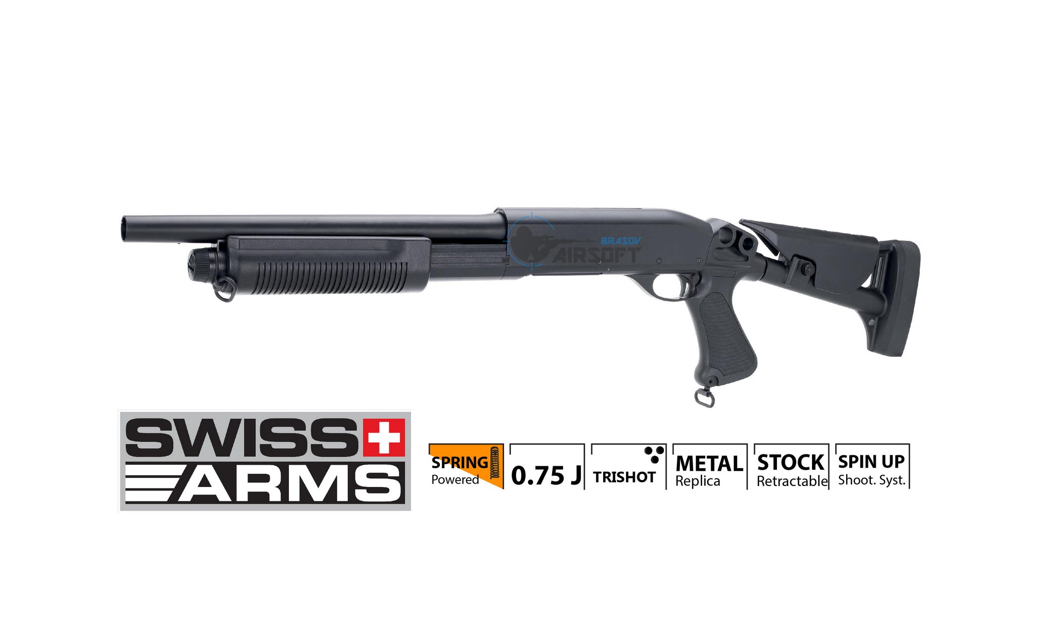 Pusca ShotGun Swiss Arms Metal - Airsoft Brasov