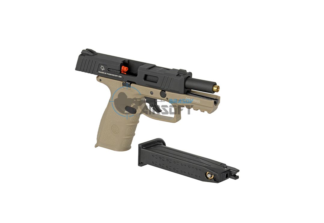 Replica pistol ICS BLE-005-SD XFG GBB Dual Tone - Airsoft Brasov